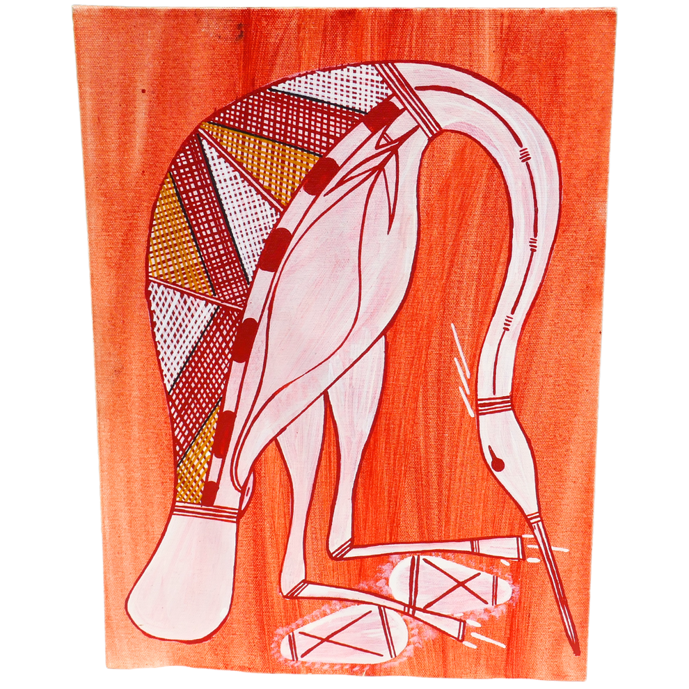 Brolga by Timothy Djandjomerr – Ochre Art Gallery