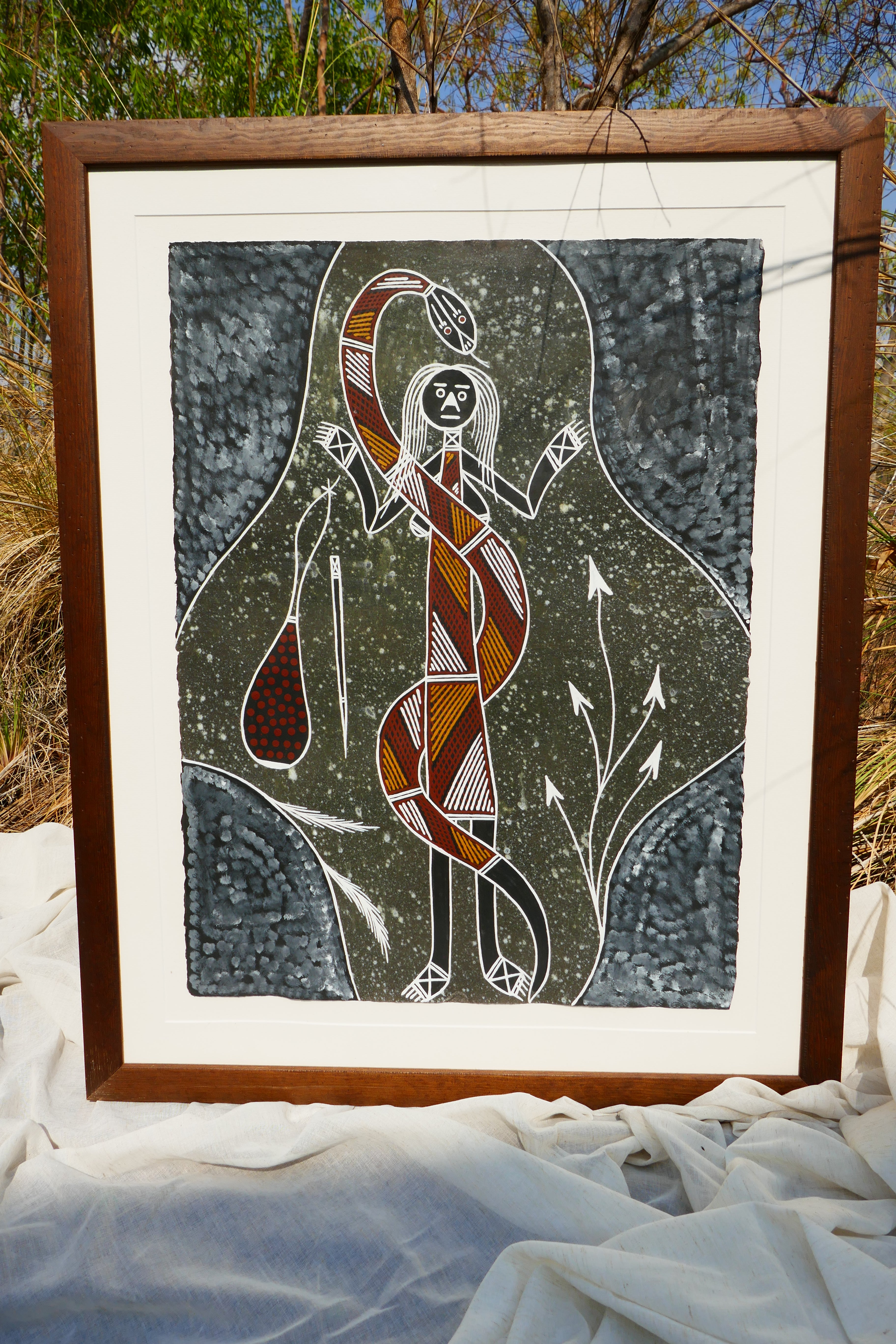 Enoch's Dreaming by Enoch Nayilibdj – Ochre Art Gallery